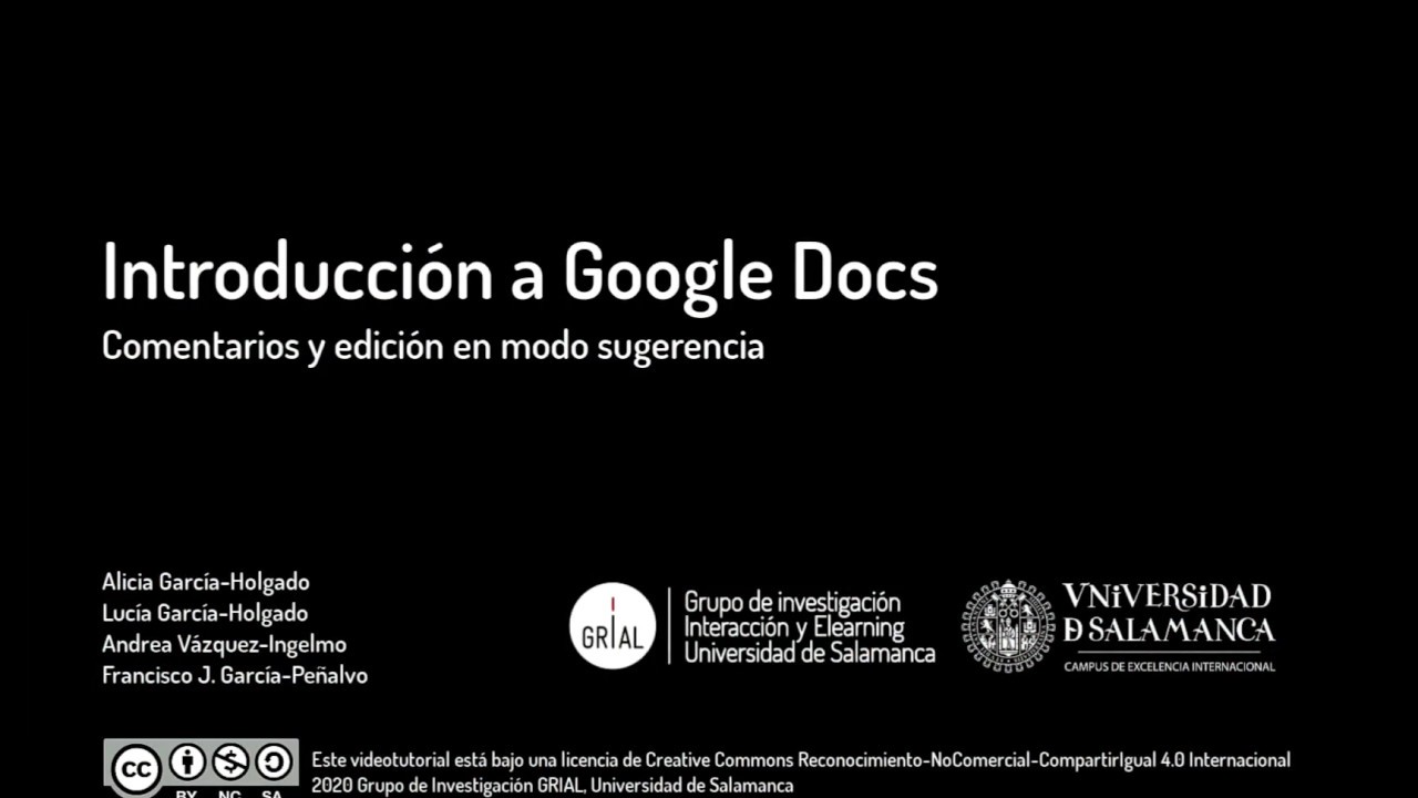 Introducción a Google Docs: comentarios y edición en modo sugerencia - YouTube