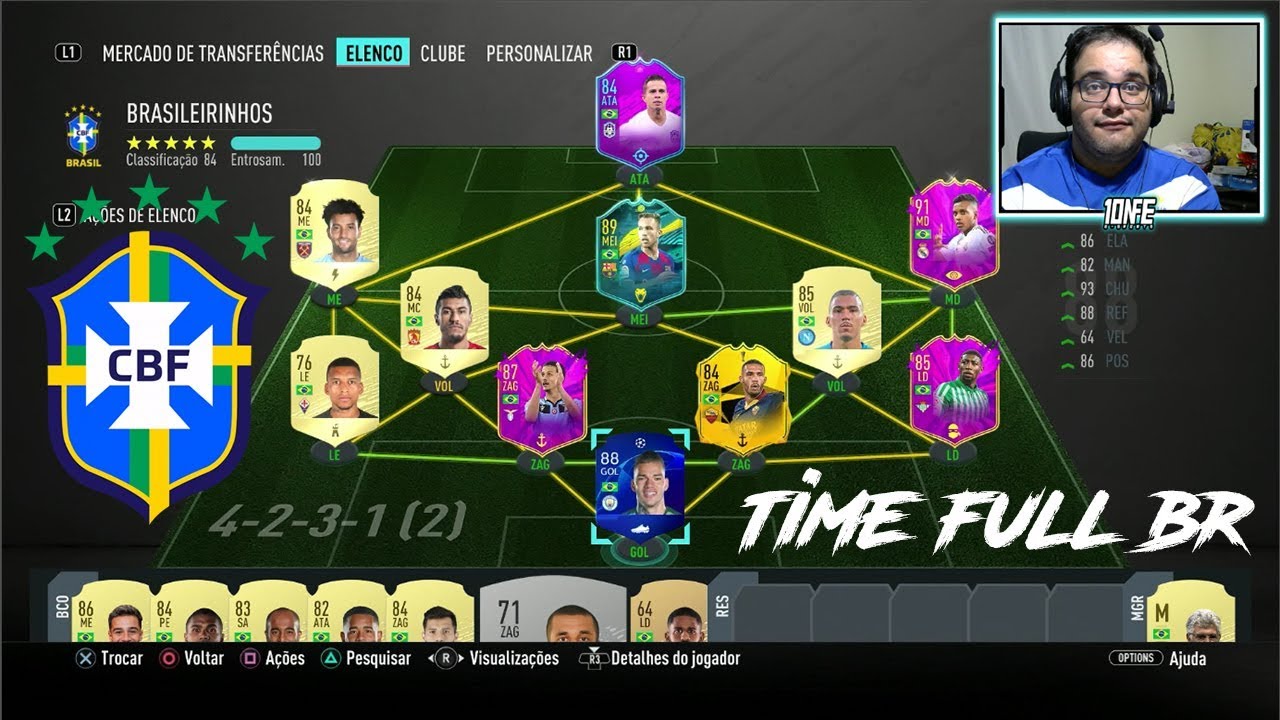 TIREI RODRYGO FUTURE STARS | MEU TIME FULL BRASILEIRO | FIFA 20 ...