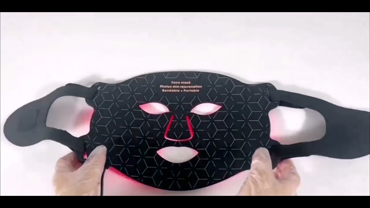 Photon infrared mask for the face and neck to restore youth37usd - YouTube