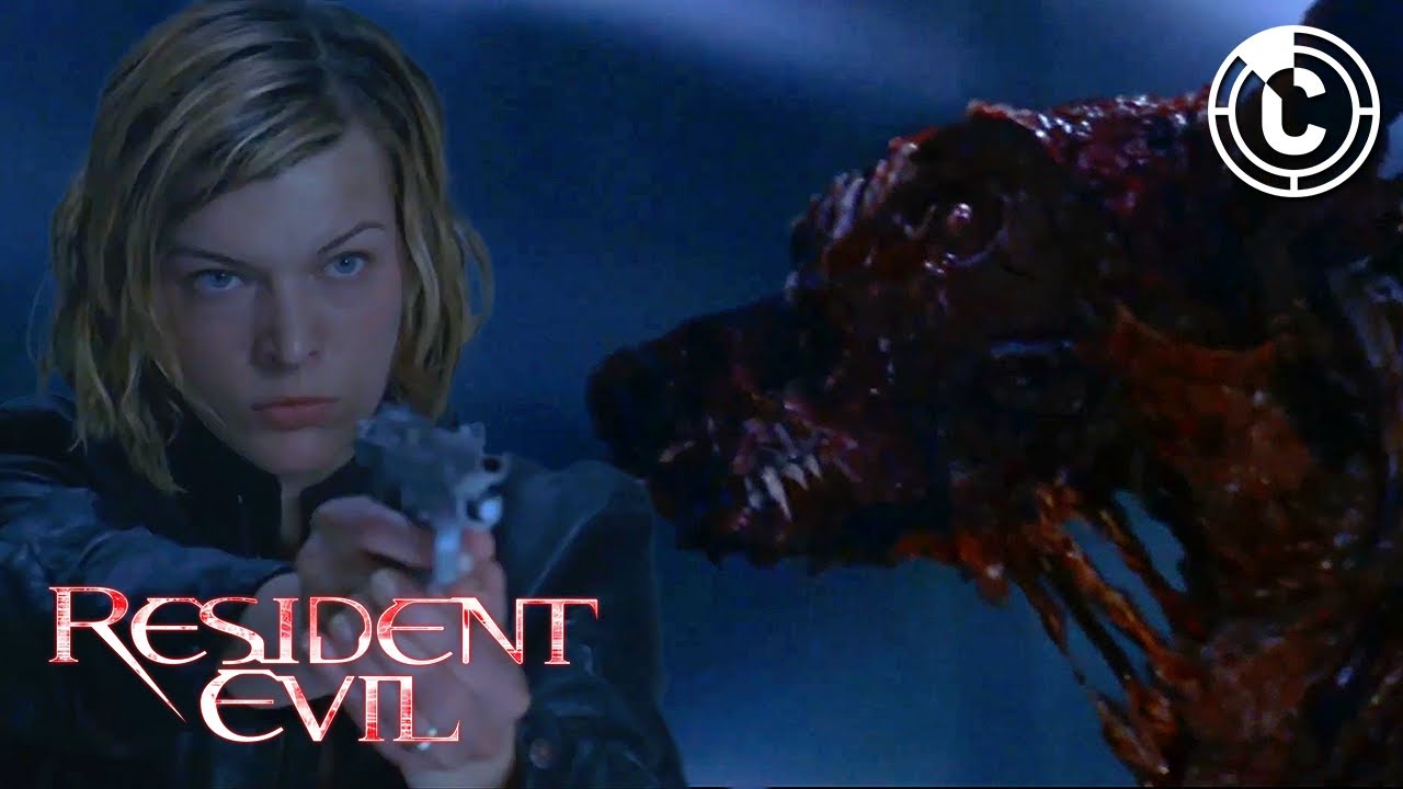 Resident Evil | Alice Fights Off Zombie Dogs | CineStream - YouTube