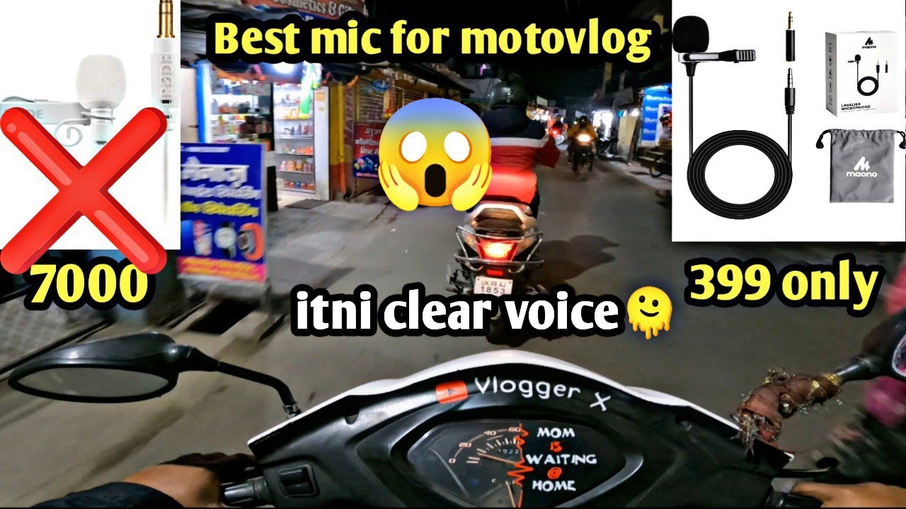 Best mic for motovlog😱 !!only 400rs mai😉!! maono au400 - YouTube