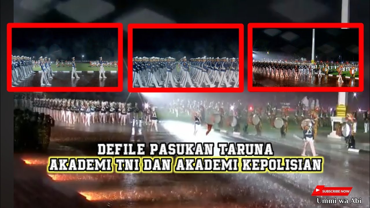 Defile Pasukan "Langkah Perlahan" Taruna Akademi TNI dan Akademi ...