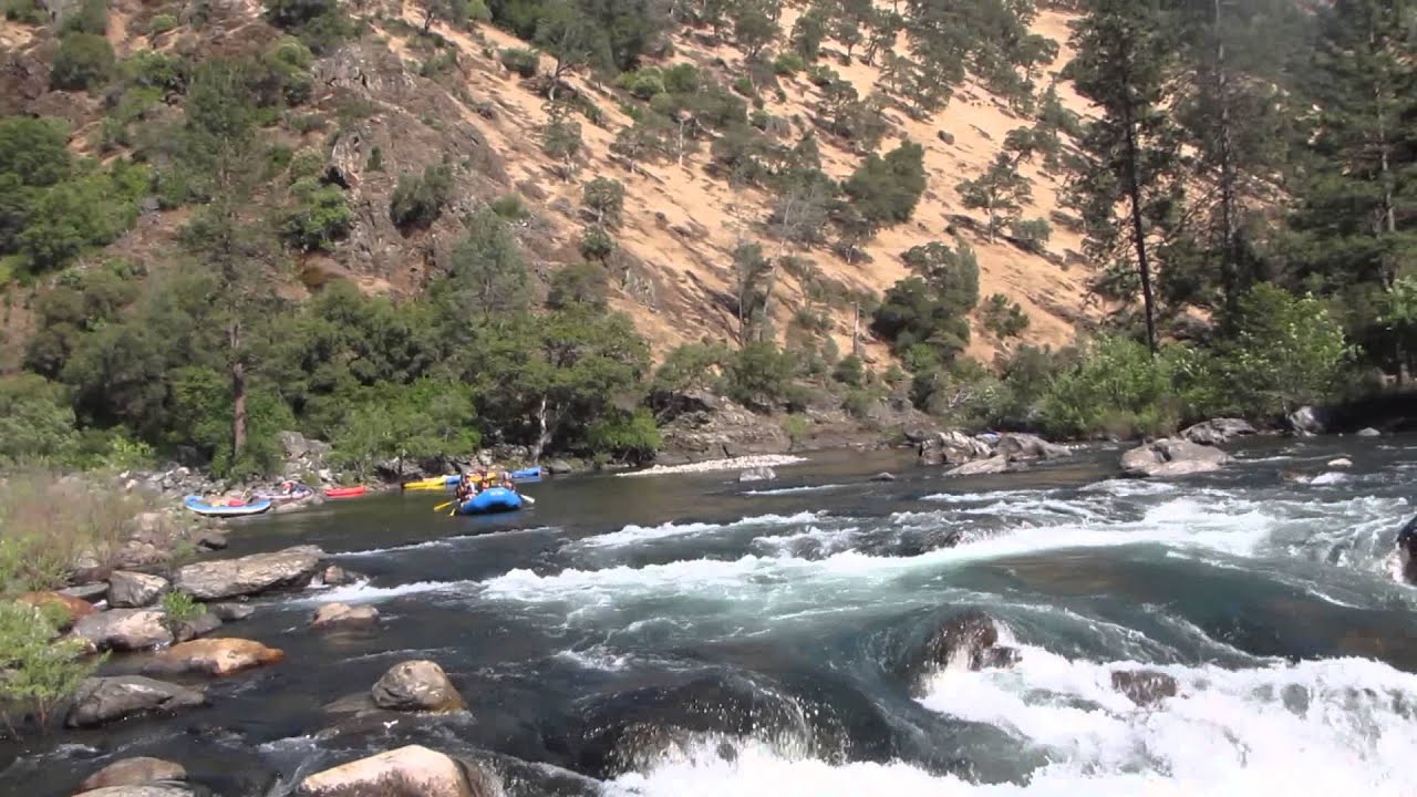 Tuolumne River - clavey falls Class V first raft - YouTube