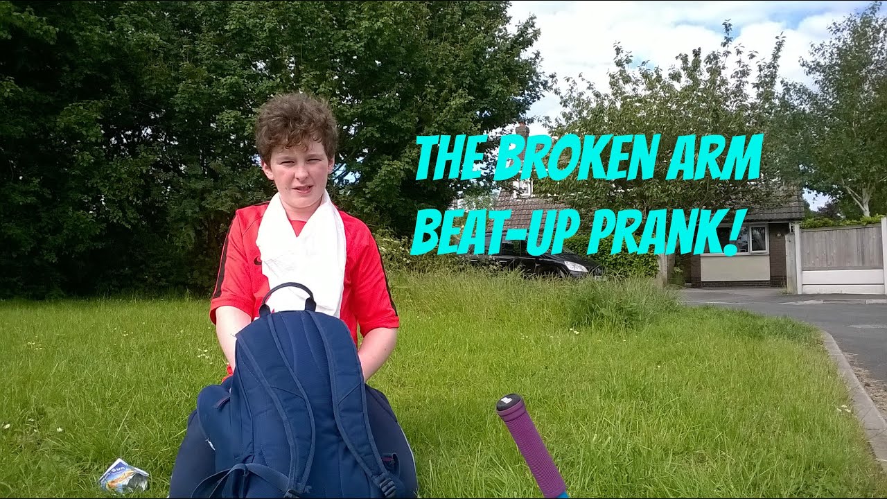 Broken Arm Beat Up Prank! - YouTube
