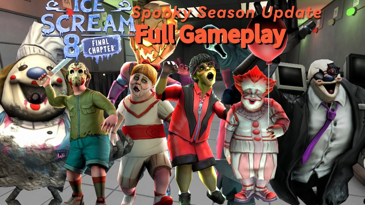 Ice Scream 8 Final Chapter Full Gameplay Spooky Season Update - YouTube