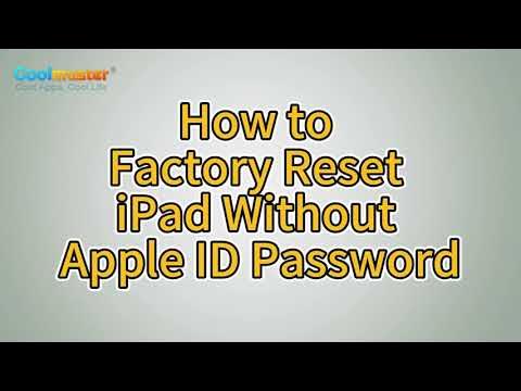 [Full Guide] How to Factory Reset iPad Without Apple ID Password - YouTube