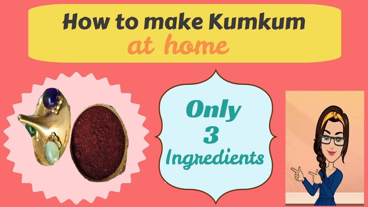 How to make Kumkum at home | Kungumam at home | Kumkum recipe ...