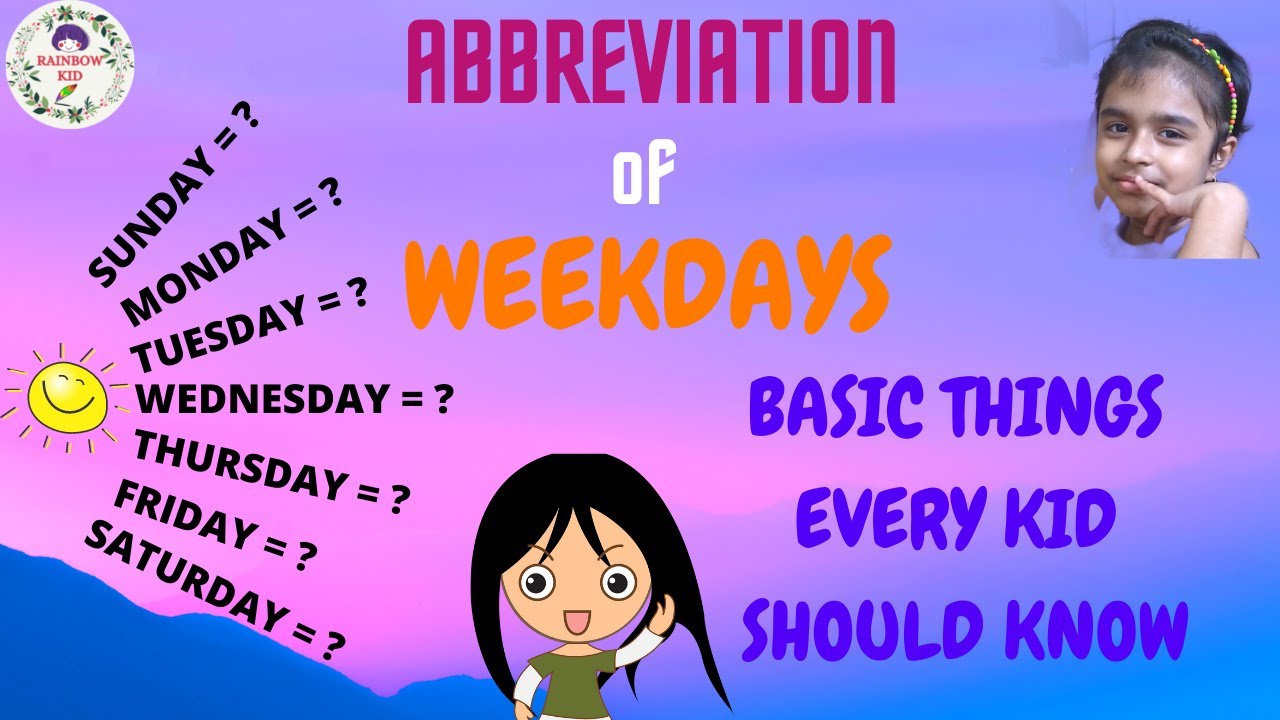 Short Form Of Days Days Of The Week Abbreviations Abbreviation For short-form-of-days-days-of-the-week-abbreviations-abbreviation-for