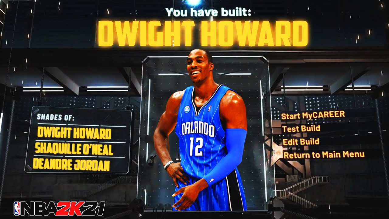 NBA 2K21 PRIME DWIGHT HOWARD BUILD | DOMINANT CENTER BUILD W/ CRAZY ...