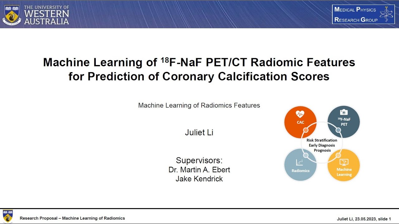 Machine Learning of 18F-NaF PET/CT Radiomic Features for Prediction of ...