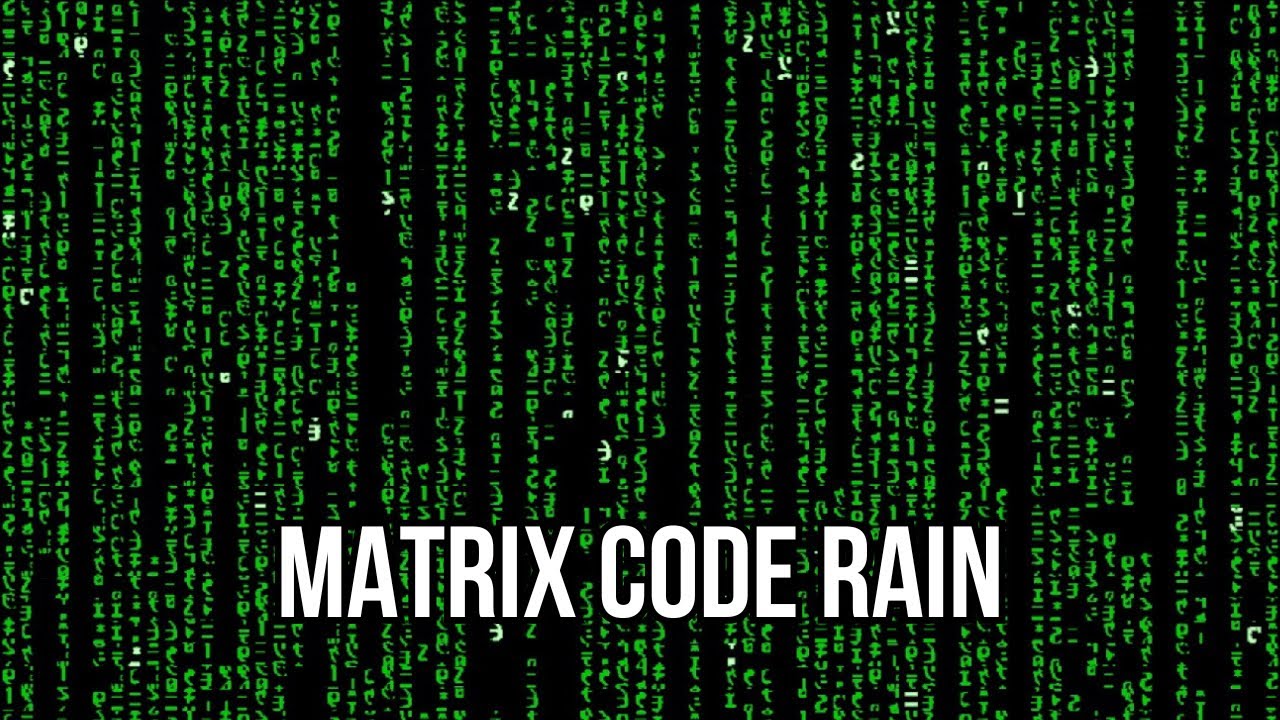 Matrix Code Rain. 3 Hours Screensaver for TV - YouTube