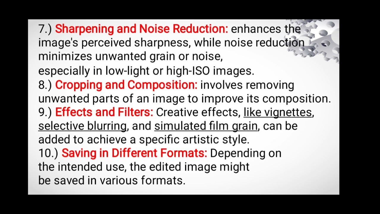 UNIT 10: Photo Imaging and Post Processing - YouTube