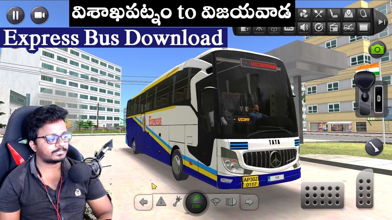New Detailed TATA Benz Express Bus Skin AP&TSRTC విశాఖపట్నం to విజయవాడ ...