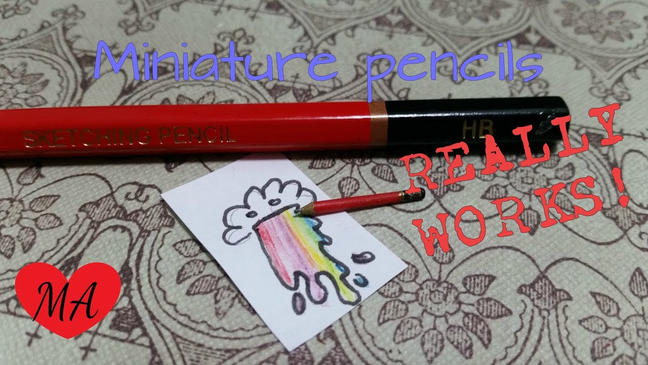 MINIATURE working pencils TUTORIAL // DOLLHOUSE // DIY - YouTube