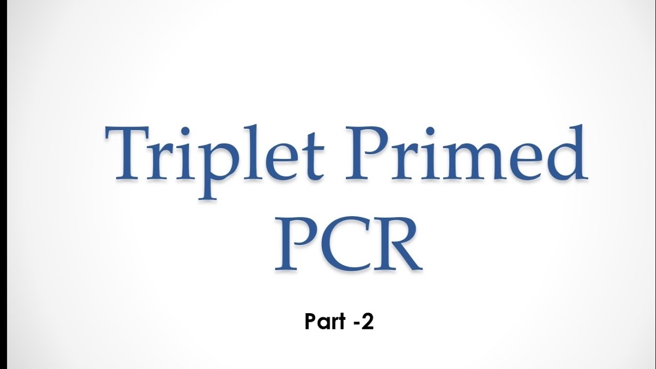 Triplet Primed PCR part -2 l #tripletprimedpcr #pcr - YouTube