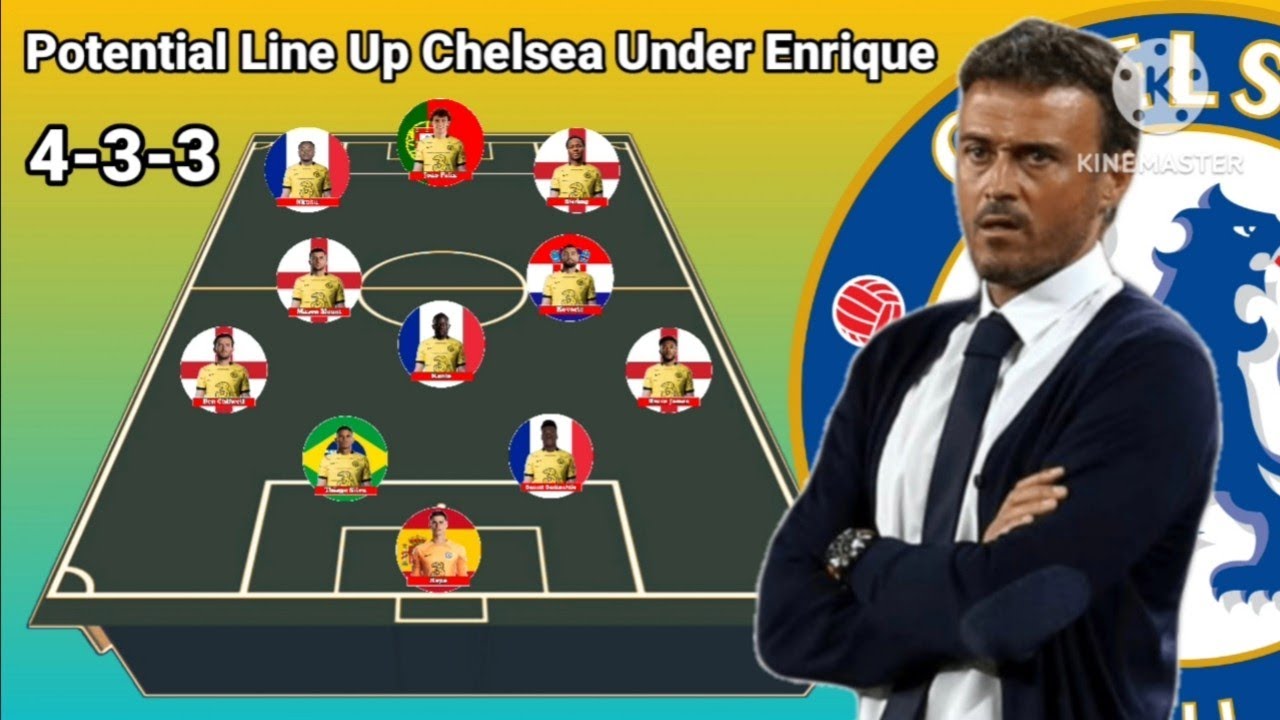 Potential Line Up Chelsea With Luis Enrique 4-3-3 Formations ~ Graham ...