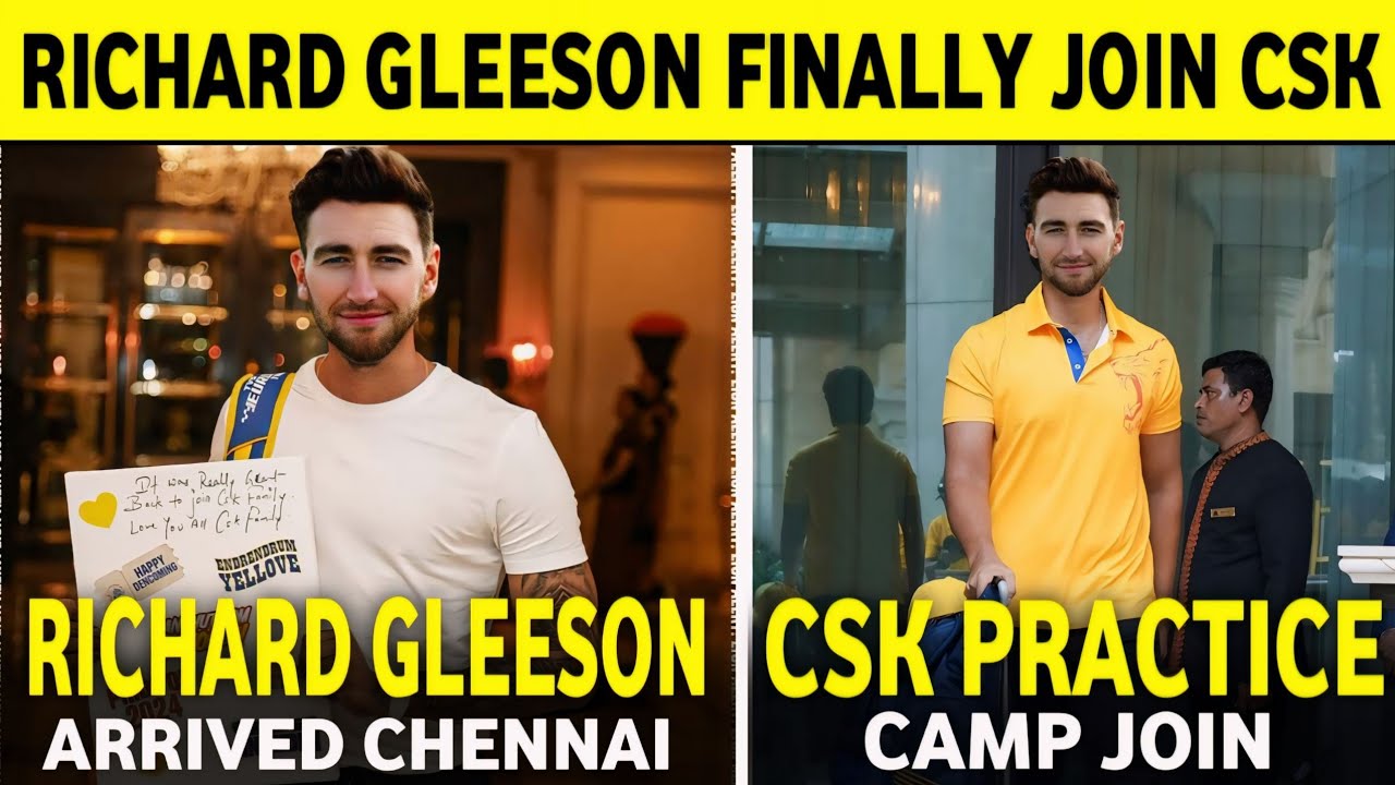 Richard Gleeson Finally Arrived Chennai | CSK Practice Camp Join ...