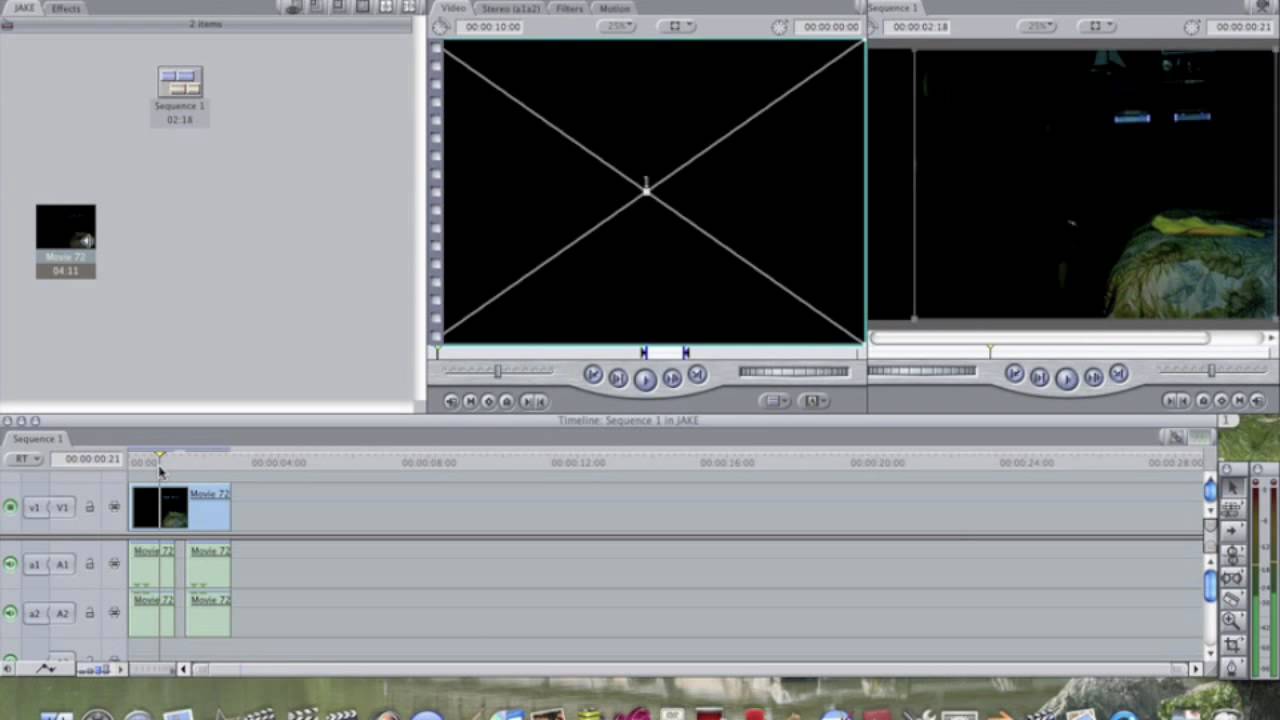 How to bleep out a swear in Final Cut Express - YouTube