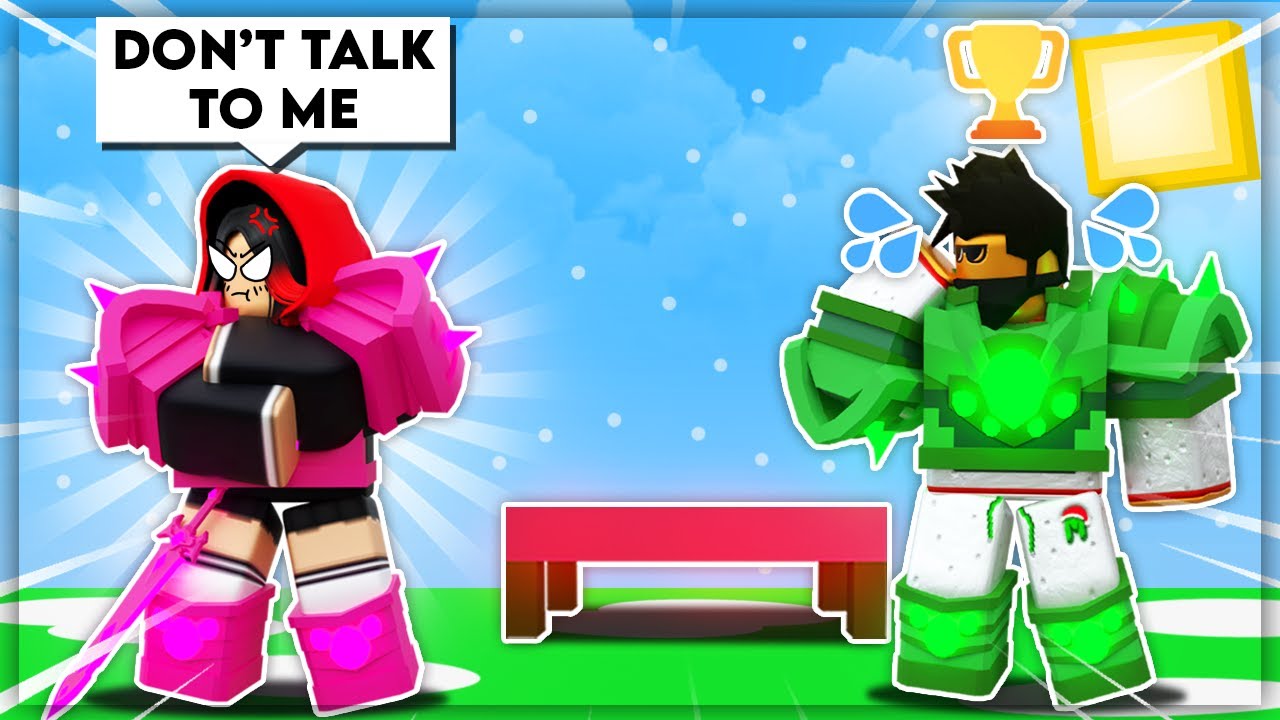 So I 1v1'ed *MY GIRLFRIEND* In Roblox BedWars! - YouTube