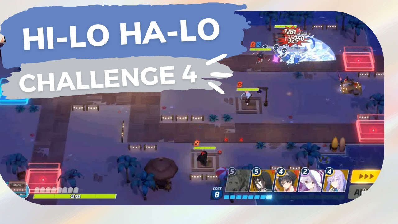Blue Archive Hi-Lo Ha-Lo Challenge 4 Updated version - YouTube