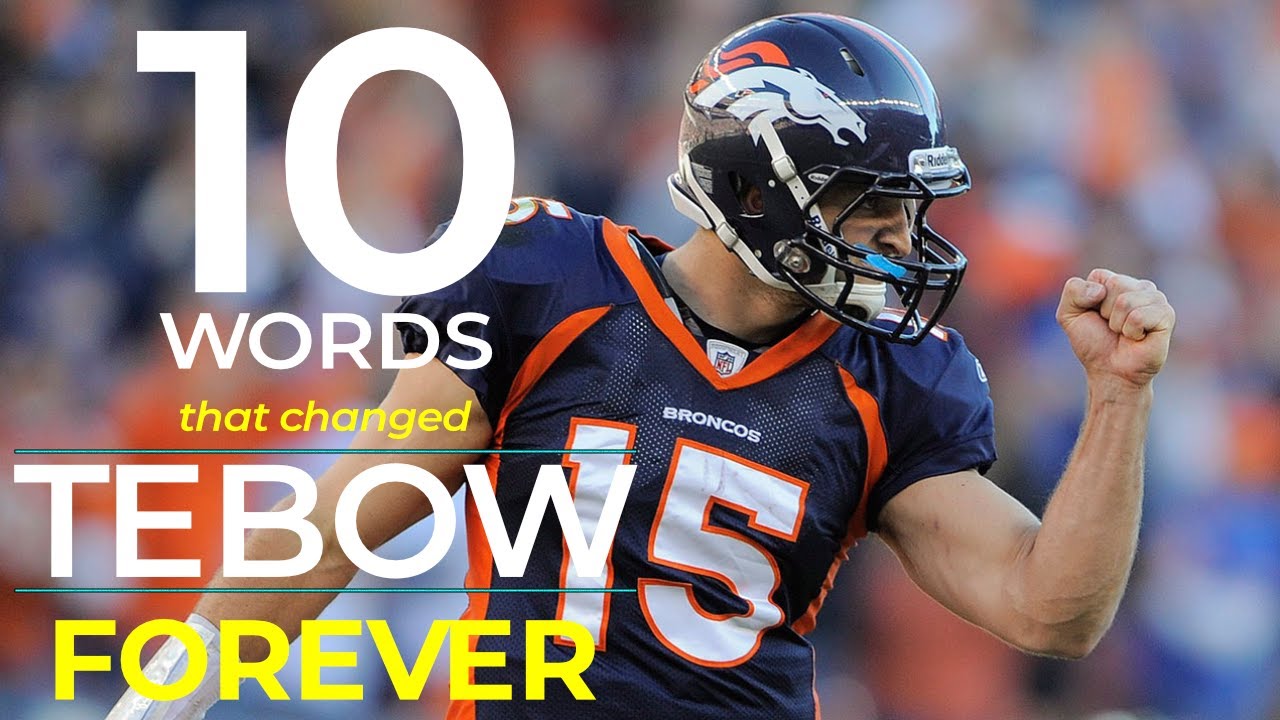 Tim Tebow: Somewhere he is out there, training while I am not 🏈 - YouTube
