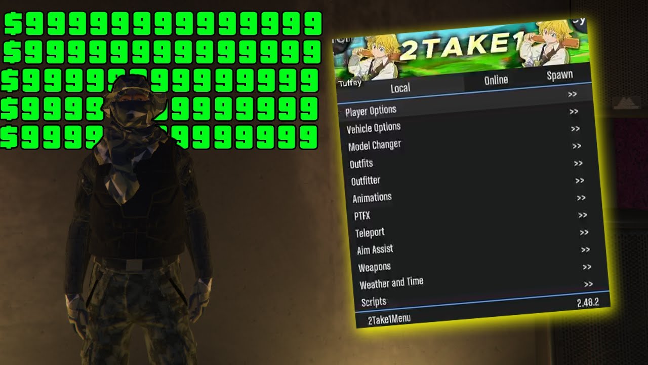 2TAKE1 Mod Menu GTA 5 ONLINE | Best Mod Menu + SHOWCASE - YouTube