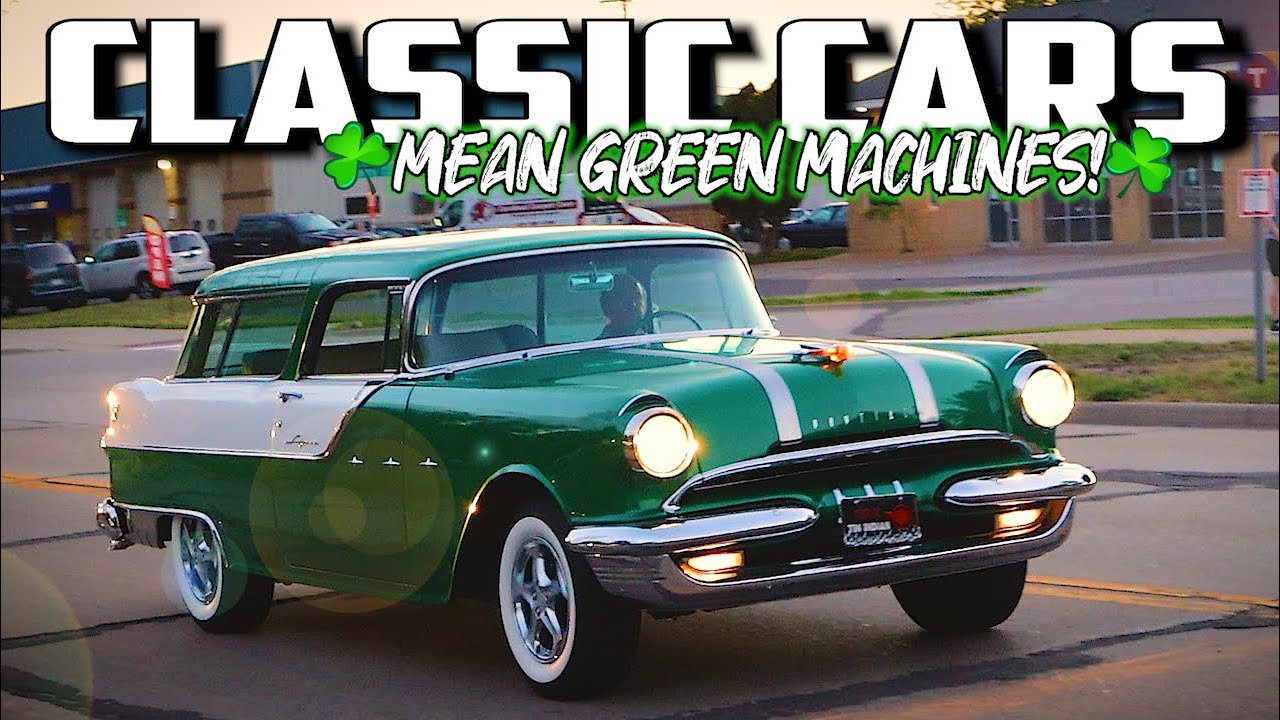 GREEN MACHINES!! INCREDIBLE CLASSIC CARS!! Hot Rods, Muscle Cars ...