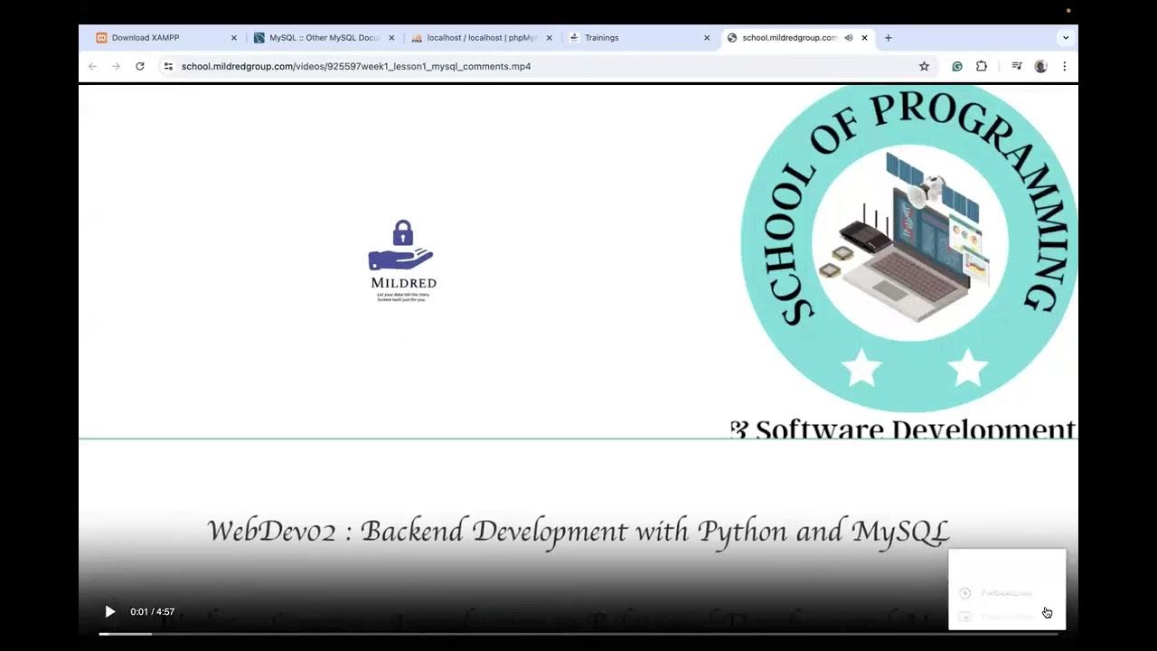 Live Web Conference: Introduction to MySQL and Joins. A deeper look at python functions. - YouTube