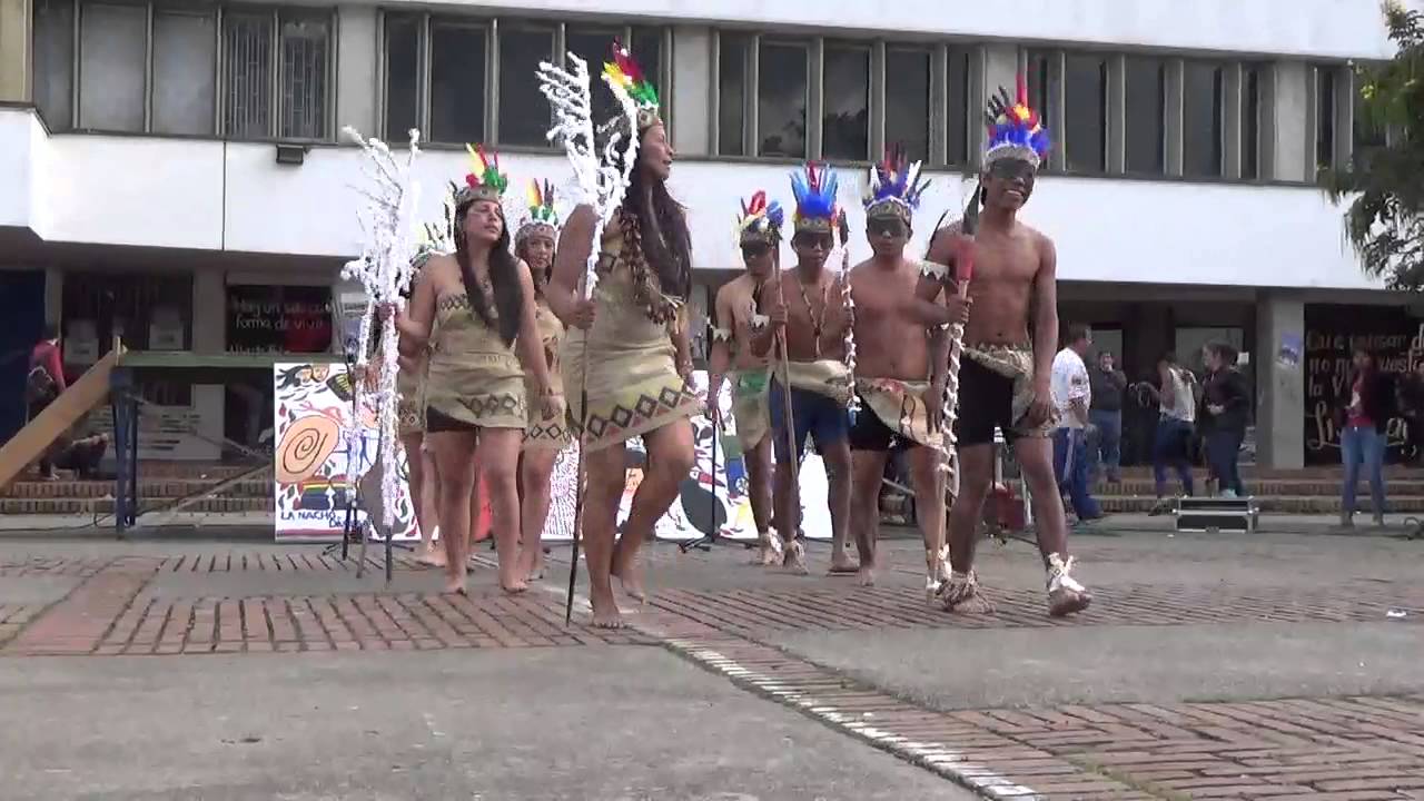 Baile indígena II Encuentro de Regiones UNAL Bogotá - YouTube
