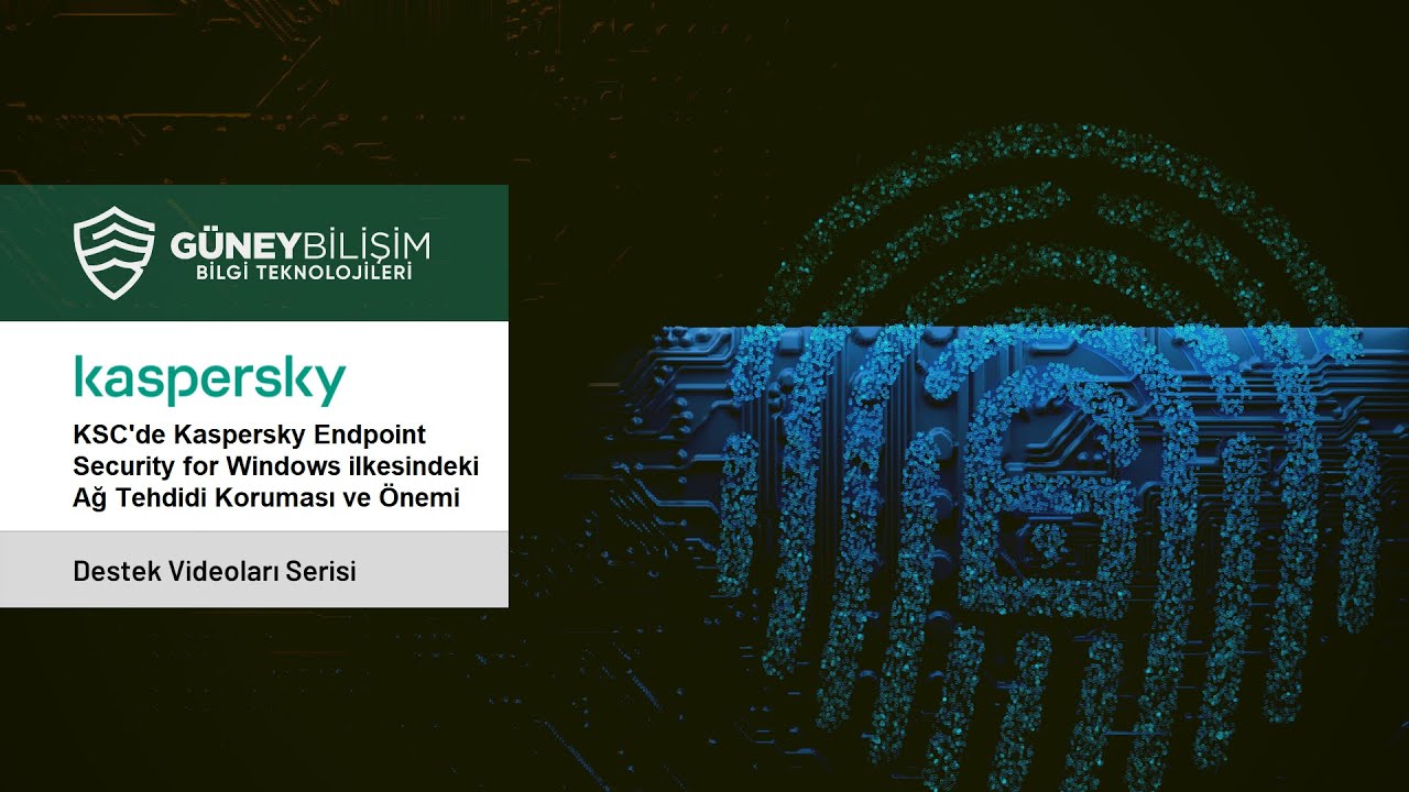 KSC'de Kaspersky Endpoint Security for Windows İlkesindeki Ağ Tehdidi ...