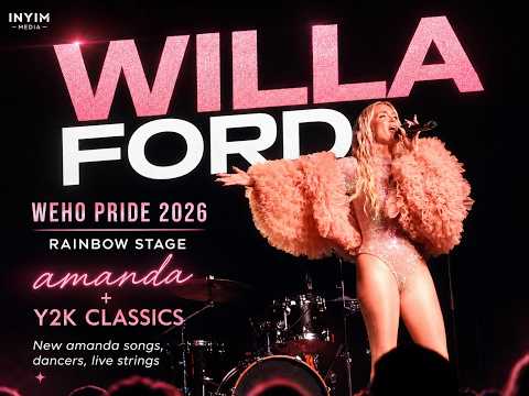 Willa Ford Live at WeHo Pride 2026 | amanda Songs & Y2K Classics