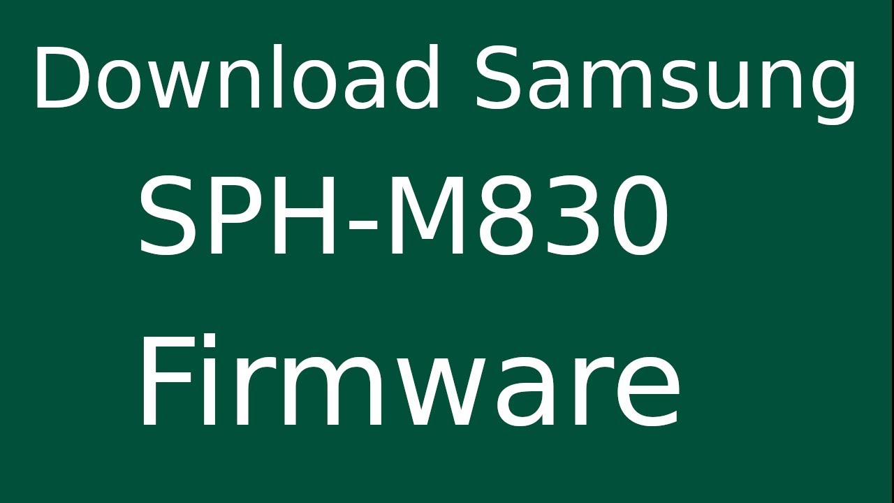 How To Download Samsung Galaxy Rush SPH-M830 Stock Firmware (Flash File ...