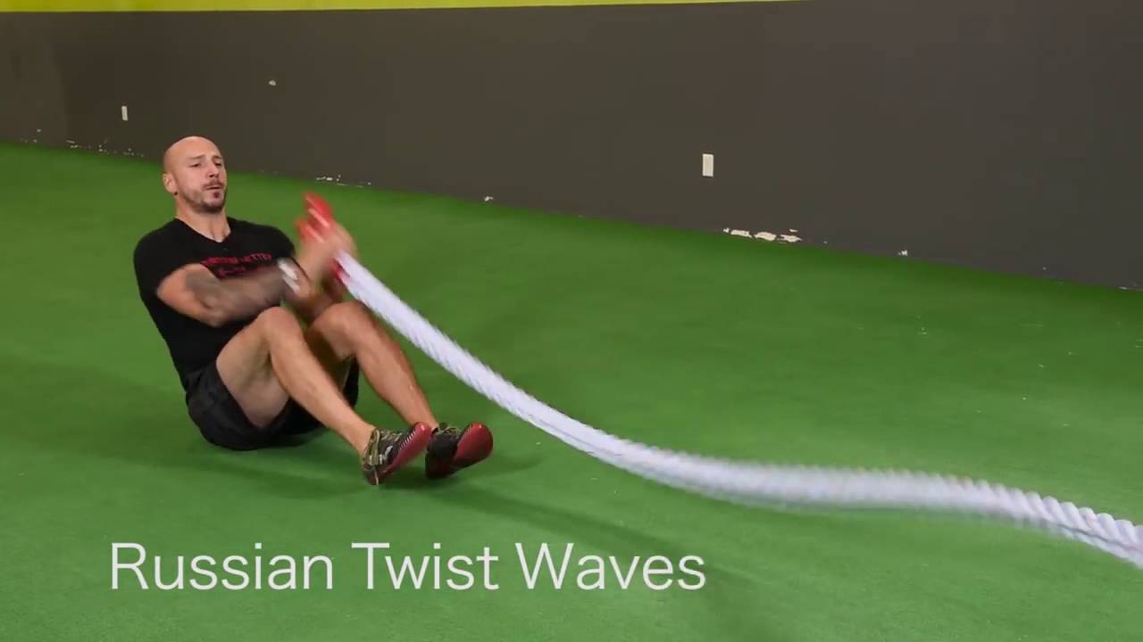 Battle Rope - 45 Động Tác Tập Luyện Với Dây Thừng - YouTube