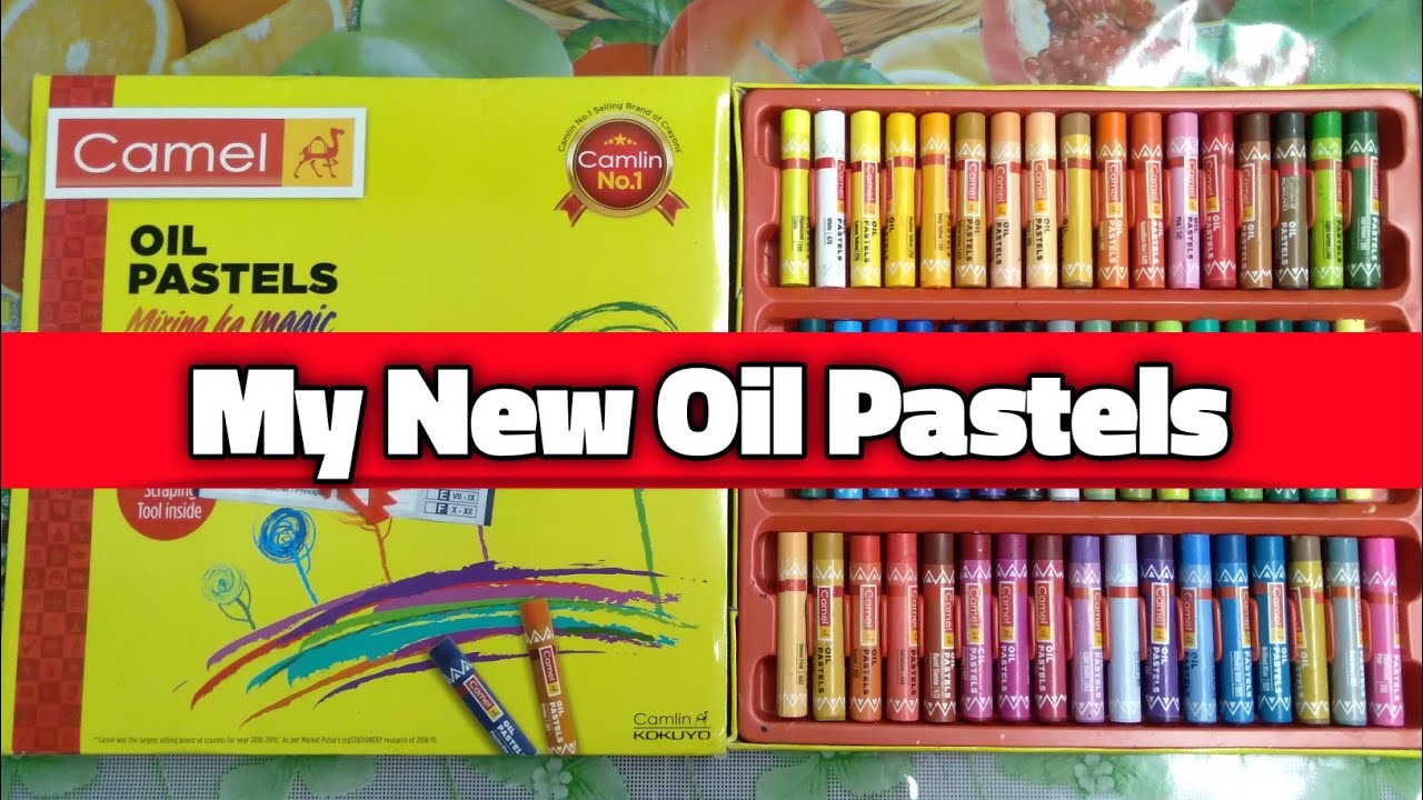 My New Oil Pastels Unboxing || Camel Oil Pastels 50 Shades Unboxing ...