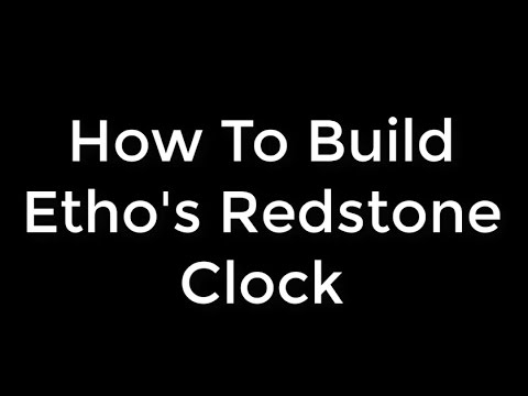 How To Build Etho's Redstone Clock - YouTube