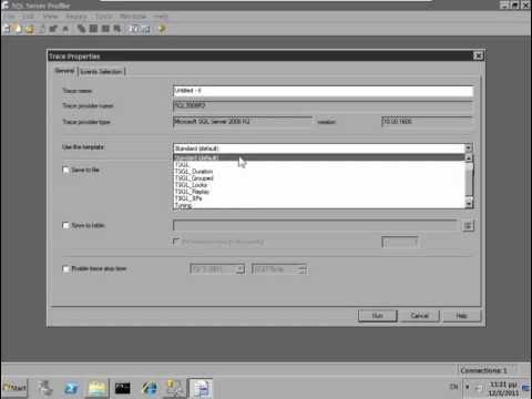 SQL Server Profiler, Microsoft SQL Server 2008 R2 - YouTube
