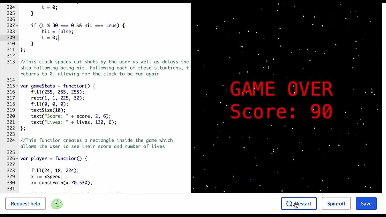 Galaga Game Code Overview - YouTube