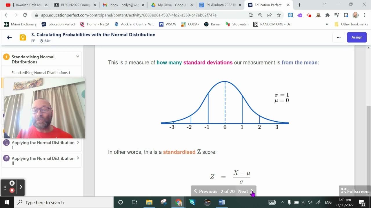 (1 of 2) Calculating probabilities with the Normal Distribution - YouTube