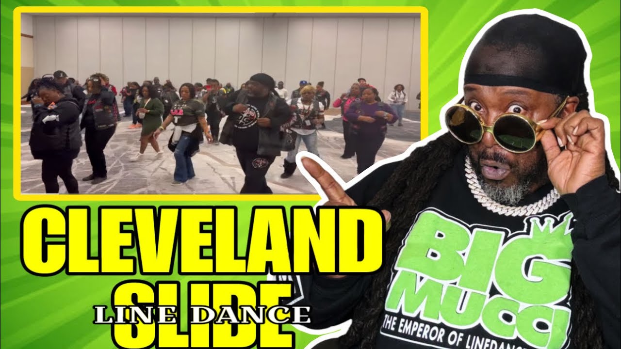 The Cleveland Slide Line Dance - YouTube