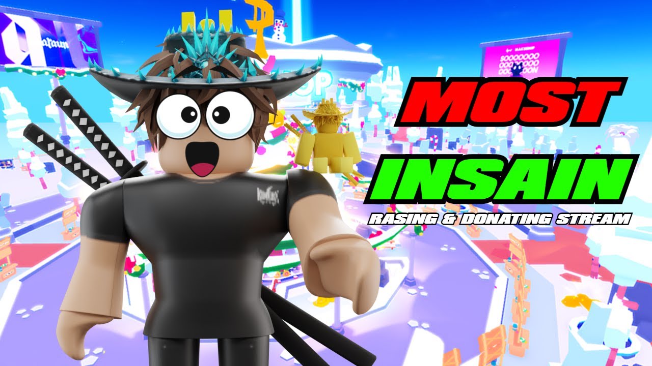 Live🔴|| The MOST INSAIN Pls Donate Rasing And Donating Stream - YouTube