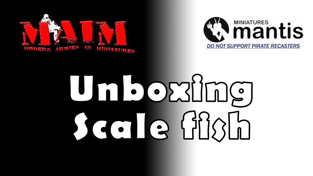 28mm scale fish from MAIM and Mantis Miniatures for your dioramas - YouTube