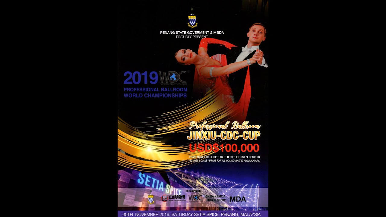 2019 WDC Professional Ballroom World Championships - 30th November 2019 ...