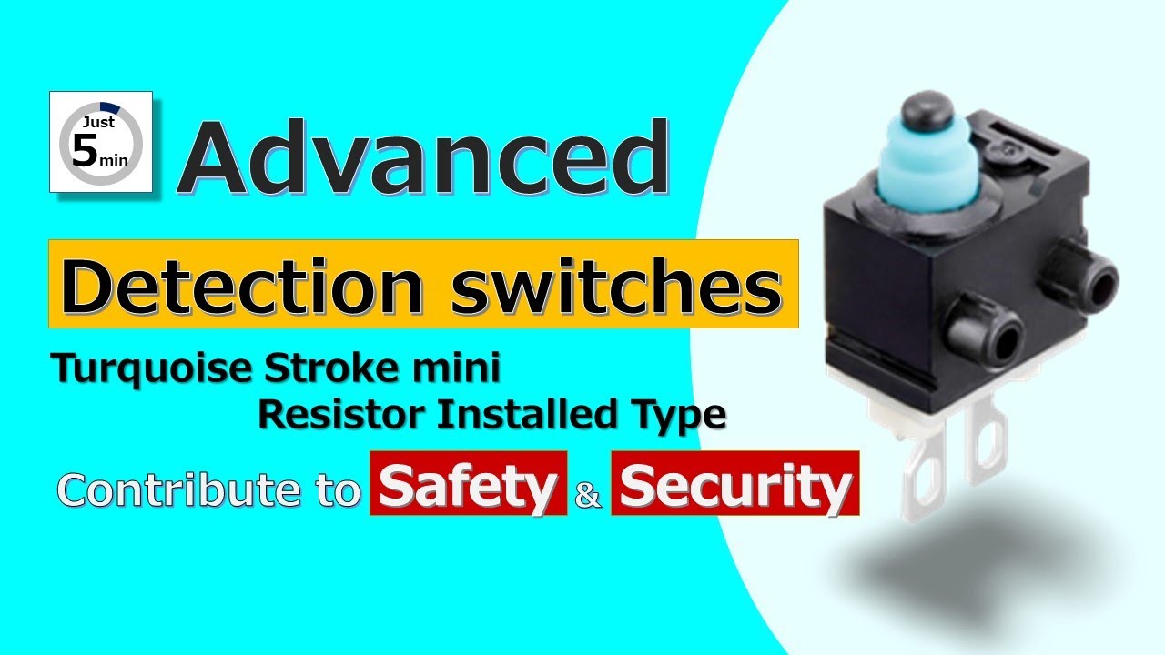 【Panasonic】 Turquoise Stroke Mini Switch Resistor installed type (ASQMR ...