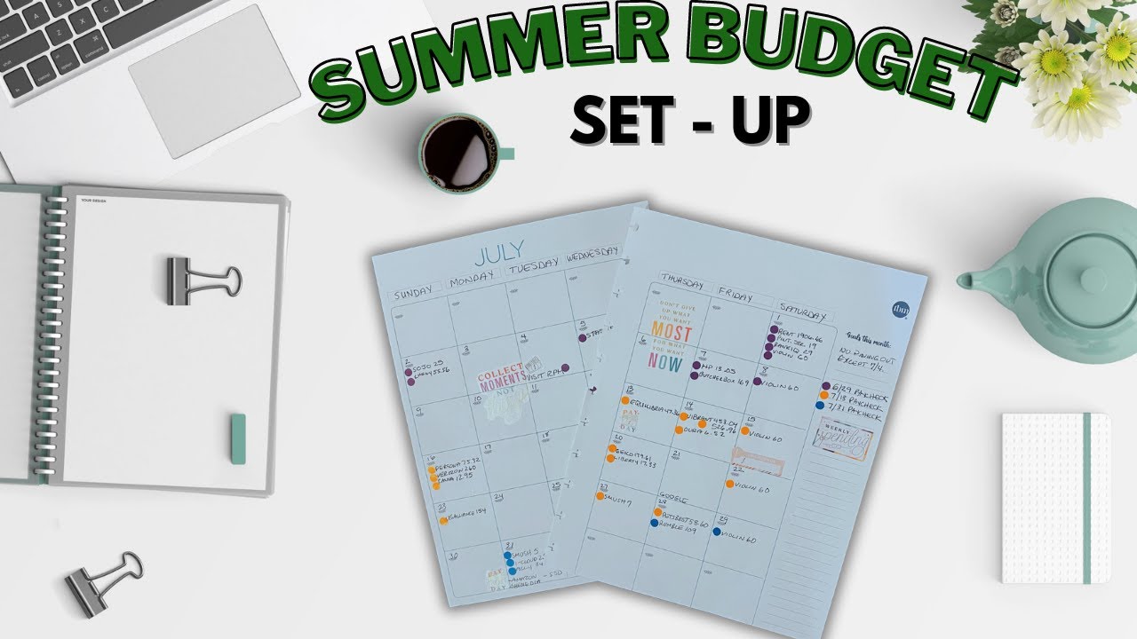 SUMMER BUDGETIING AND $$$ ALLOCATION: July Budget Overview - YouTube