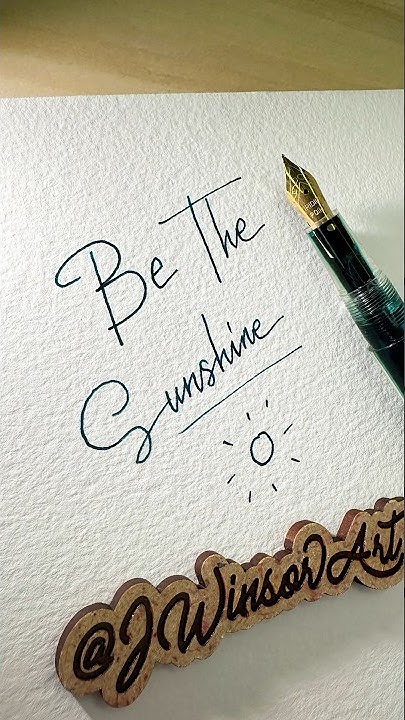 Be the Sunshine #calligraphy #handwriting #satisfying #cursive # ...