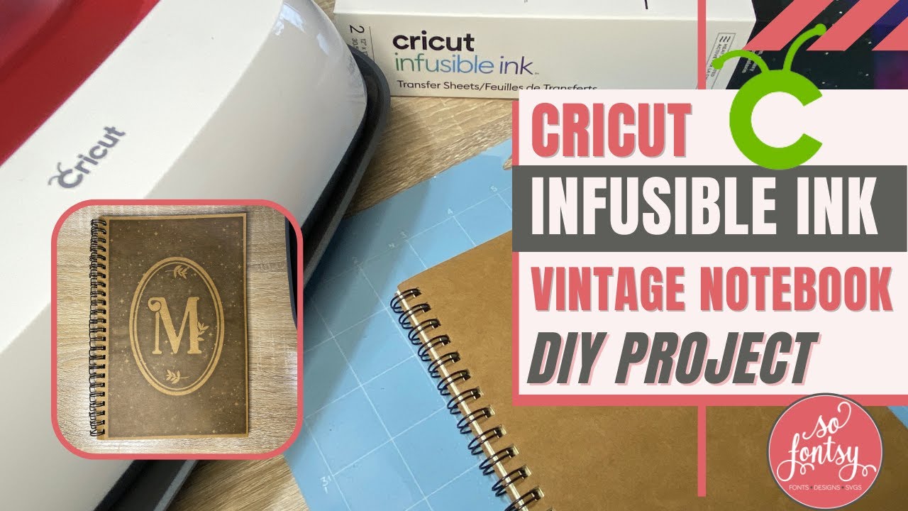 How to Heat Press a Kraft Notebook with Cricut Infusible Ink 🔥 - YouTube