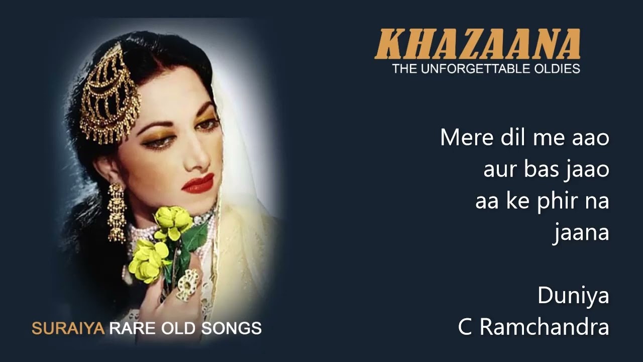 Mere dil me aao ... Duniya ( Best available recording ) - YouTube