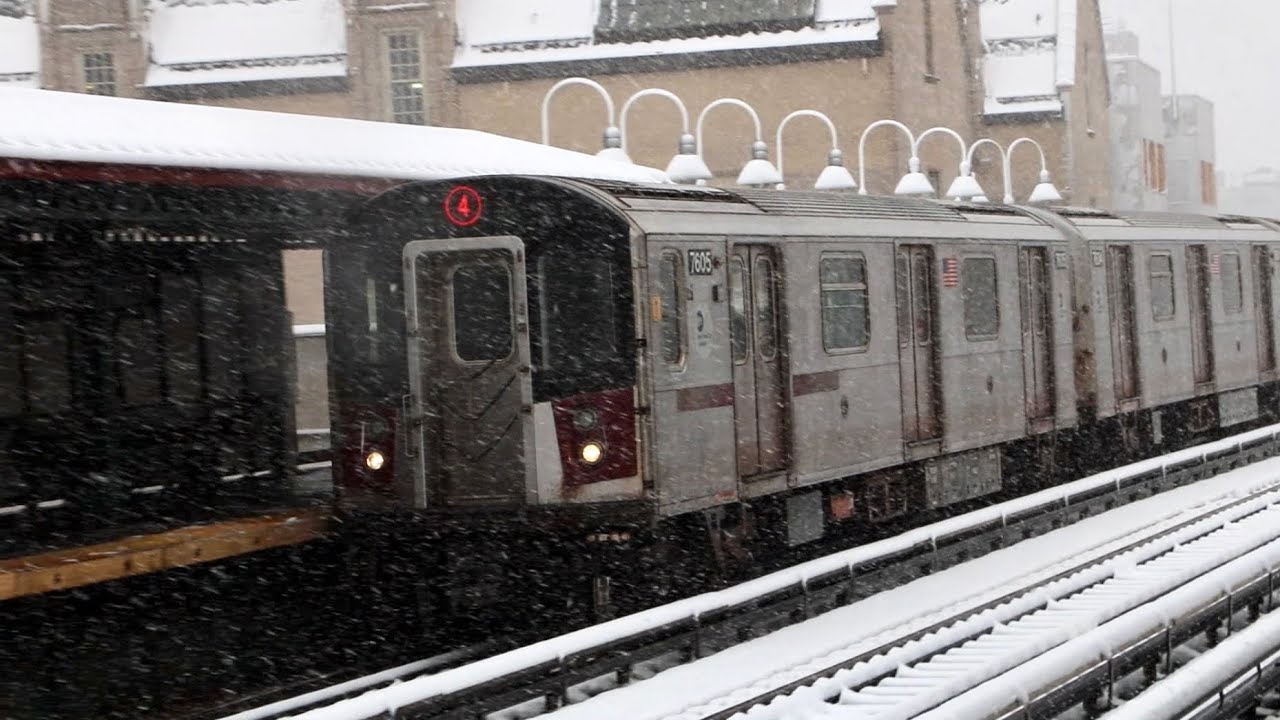 NYCT Subway: R142A (4) Train at Fordham Road - YouTube