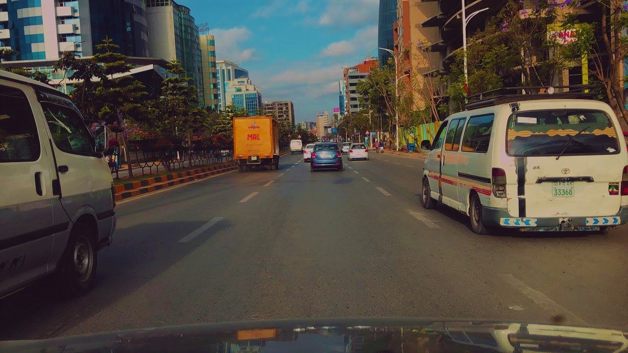 Addis Abeba streets : traveling From Bisrate Gebreal to Bole | ሽርሽር ...