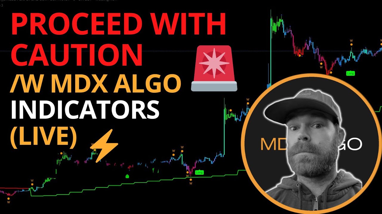 BITCOIN FLASHING WARNINGS!!! 🚨 (/w MDX ALGO INDICATORS) (Live) - YouTube